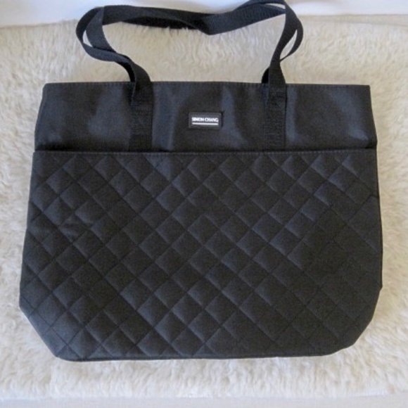 Simon Chang | Bags | Simon Chang Quilted Tote Bag | Poshmark